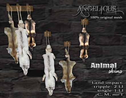 Second Life Marketplace - ::ANGELICUS::Animal skins